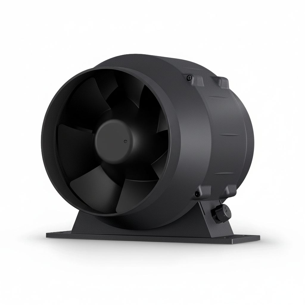 TerraBloom 6" EC Inline Duct Fan with Speed Controller, ECMF-150-V2-355 ...