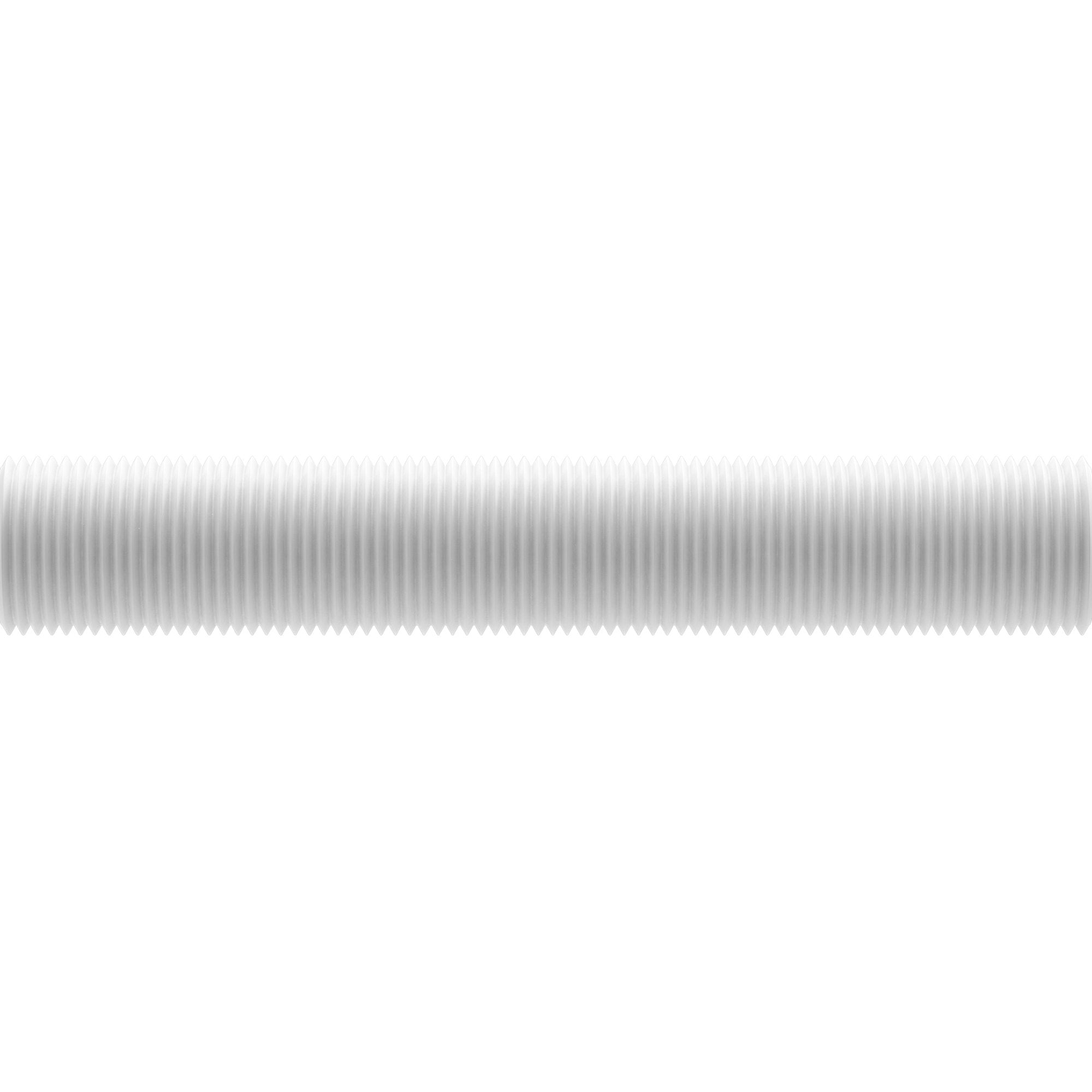 TerraBloom 6" Air Duct - 8 FT Long, White Flexible Ducting with 2 Clam